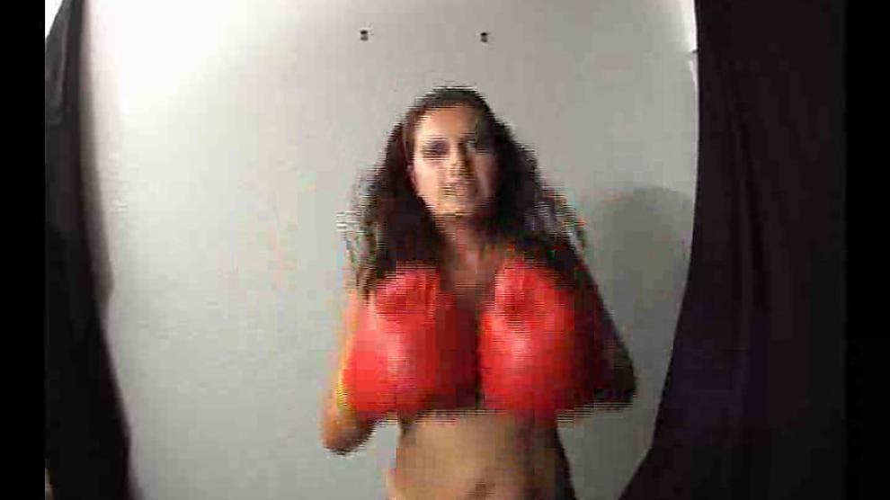 Busty Boxer Gives A Brytal Handjob