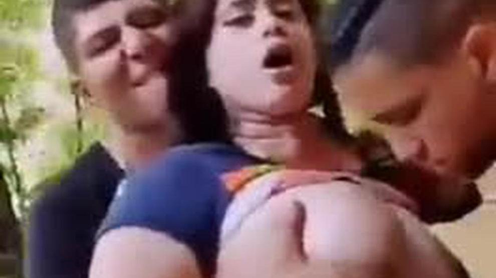 Big Tits Sucked By Two Guys In Public Porn Videos