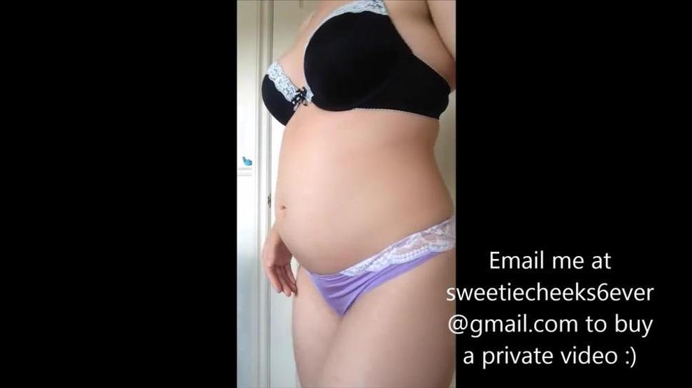 Stuffed Belly Rubbing Porn Videos