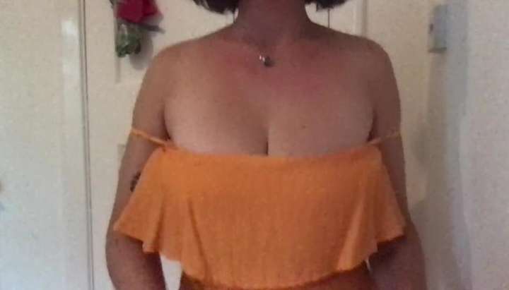 Big Boobs Popping Out Of My Orange Dress Tnaflix Porn Videos